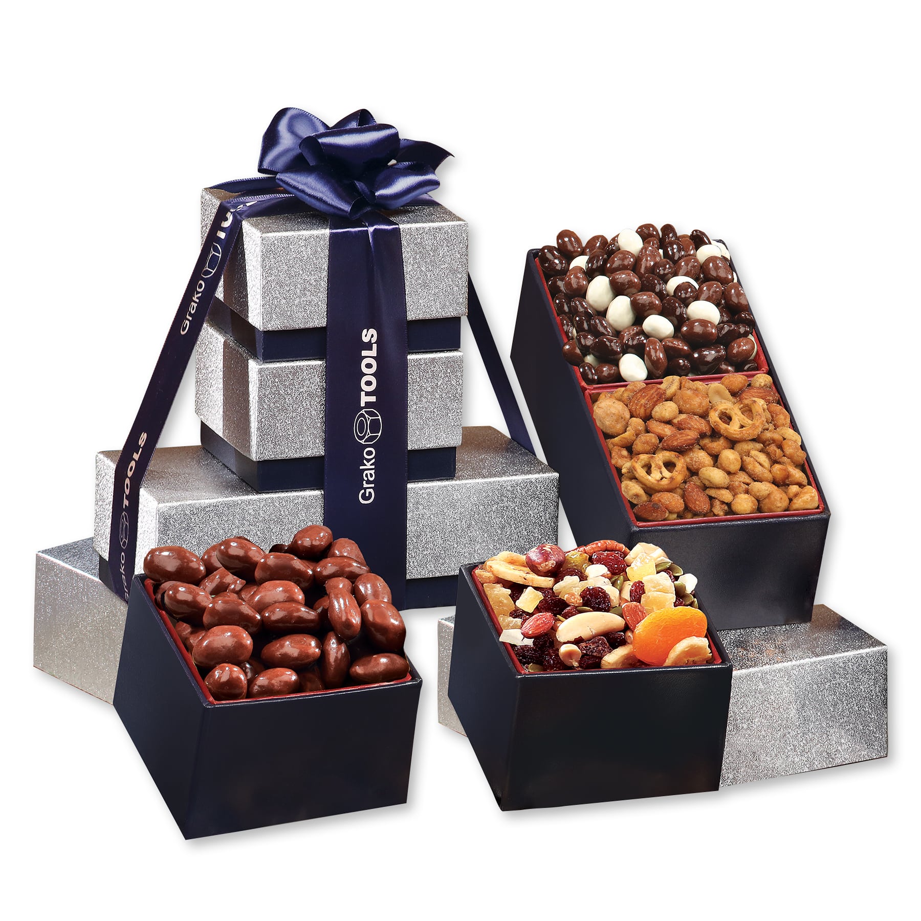 Kosher Sweet & Savory Treats Tower – Maple Ridge Gifts